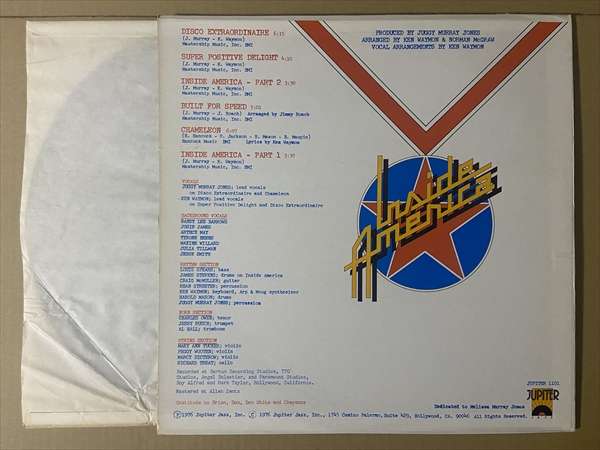 Juggy Murray Jones – Inside America (Disco) – s10426 – シエスタレコード